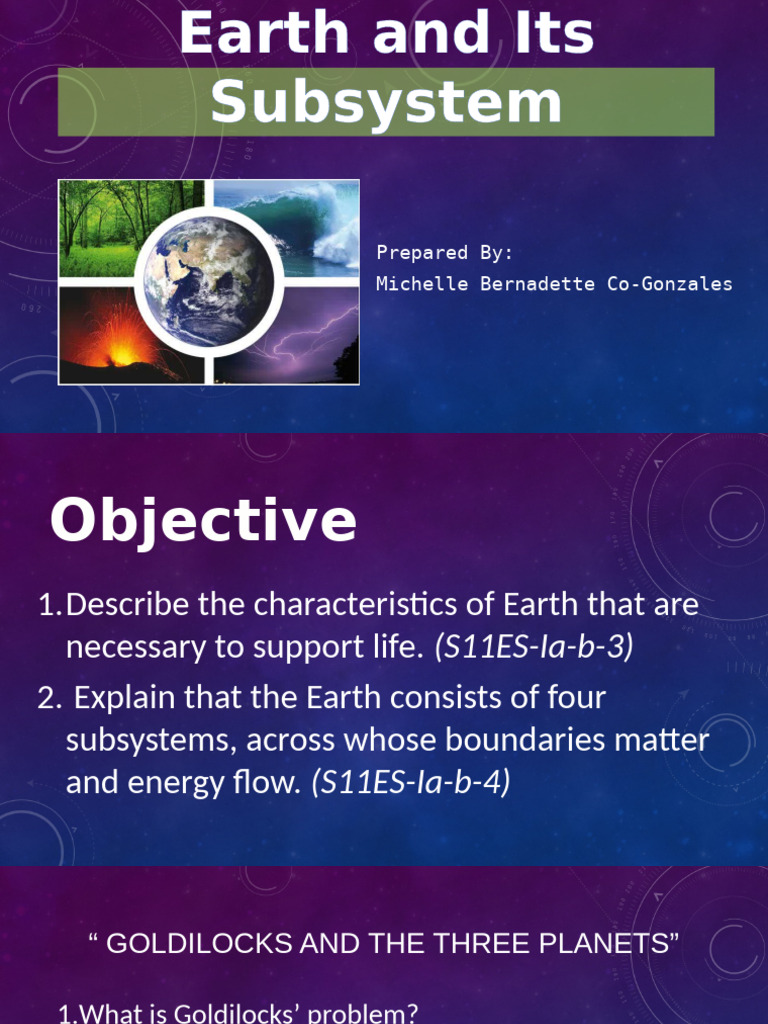 Earth and Its Subsystem | PDF