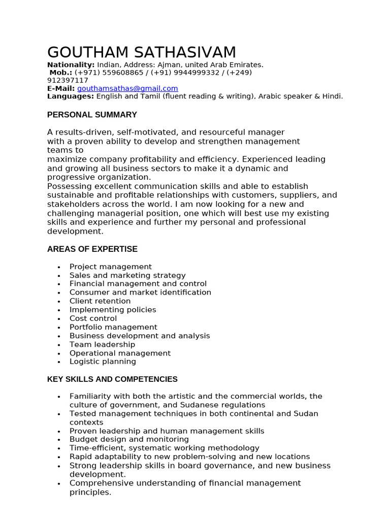 Goutham Sathasivam 2024 | PDF