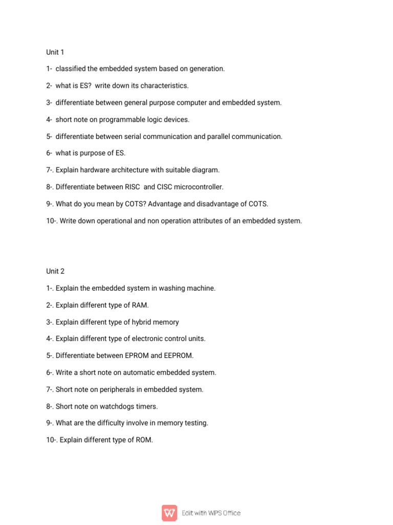 Es QP | PDF | Embedded System | Microcontroller