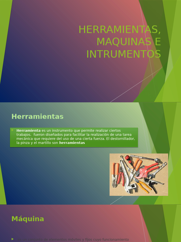 Herramientas, Máquinas e Instrumentos | PDF