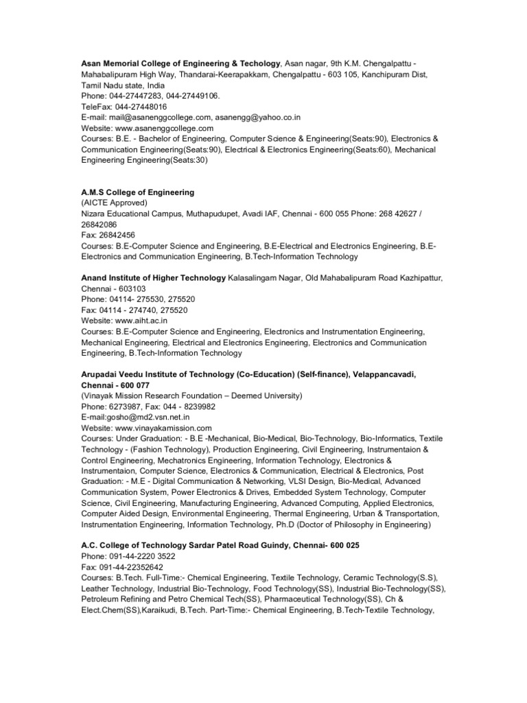 College Address | PDF