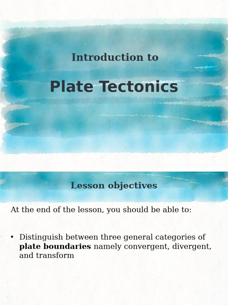 Introduction To Plate Tectonics | PDF
