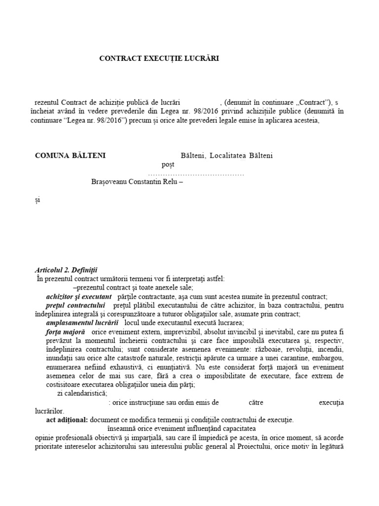 SCN1153416 CONTRACT PROIECTARE SI EXECUTIE-semnat | PDF