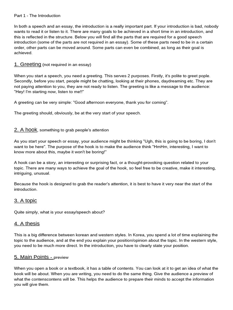 Part 1 - The Introduction | PDF