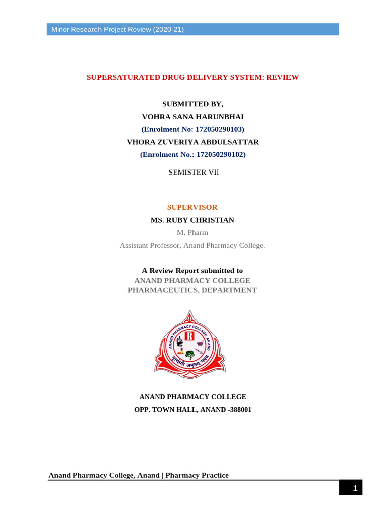 Pharmacy Reports and Thesis | PDF | Emulsion | Wellness