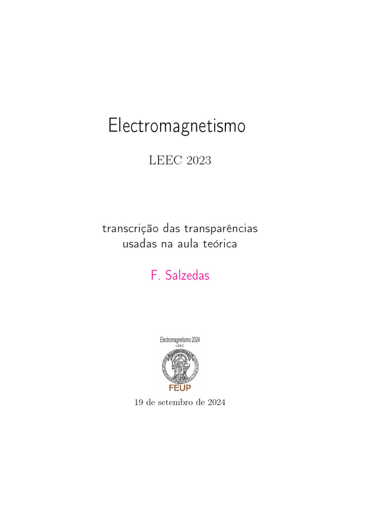 Electromagnetism o | PDF