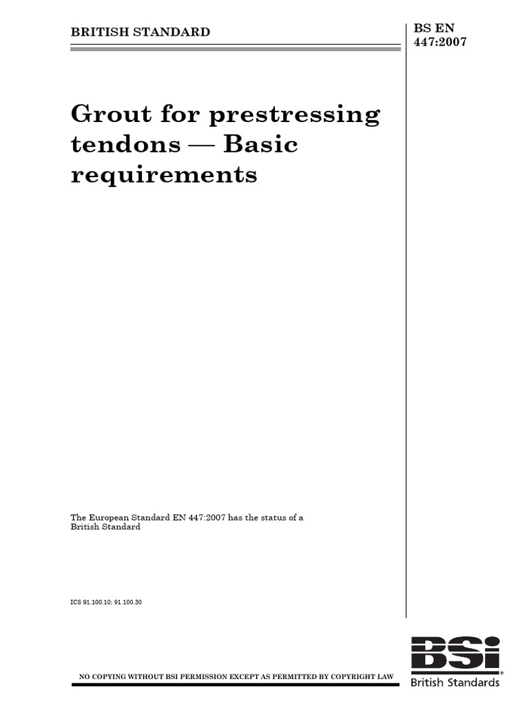 006 - BS en 447 2007 | PDF