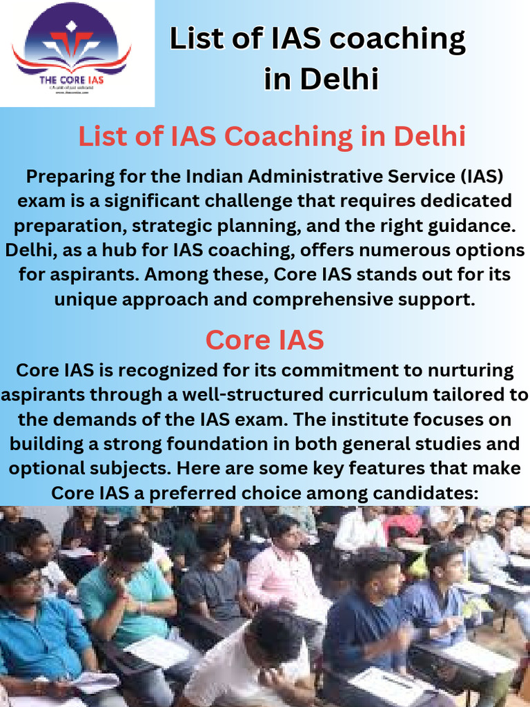 Top IAS Coaching in Delhi: Core IAS | PDF | Critical Thinking | Learning