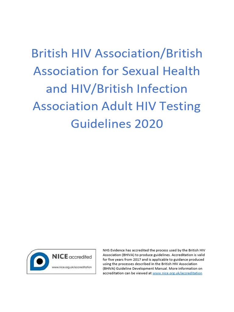 HIV Testing Guidelines 2020.PDF | PDF