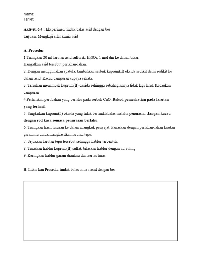 AKTIVITI 6.4 Asid Dengan Bes | PDF
