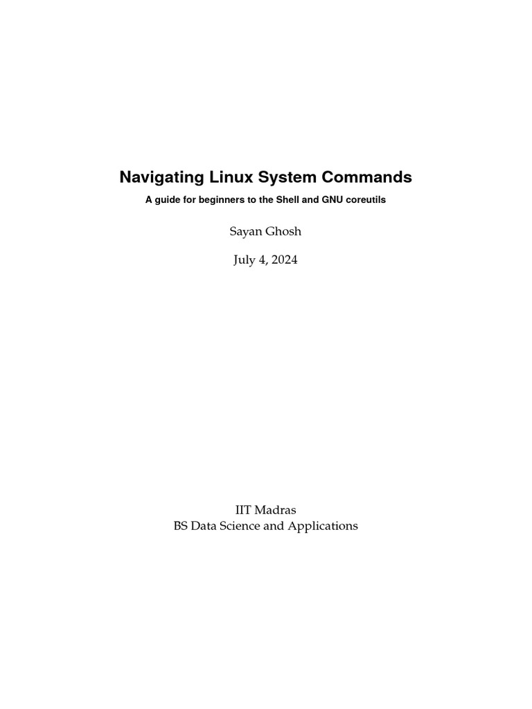 Navigating Linux | PDF
