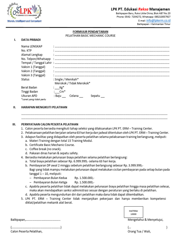 FORMULIR-PENDAFTARAN-BMC-Update-29-Juli-2024-2-1 | PDF