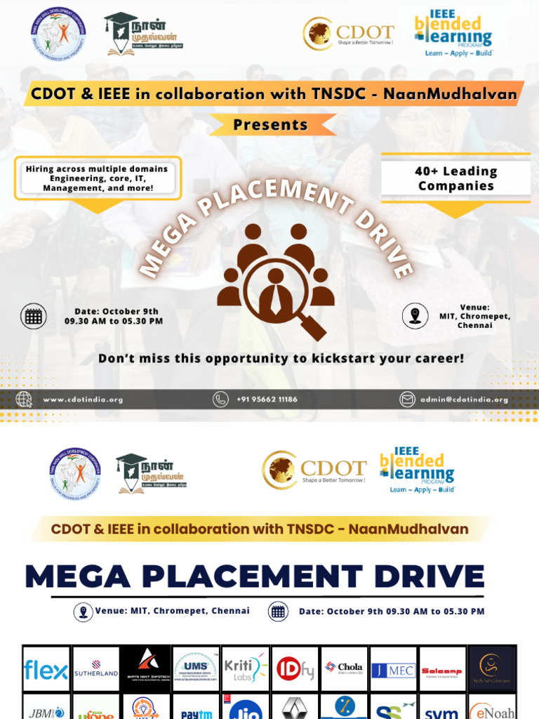 Cdot Mega Placement Drive | PDF