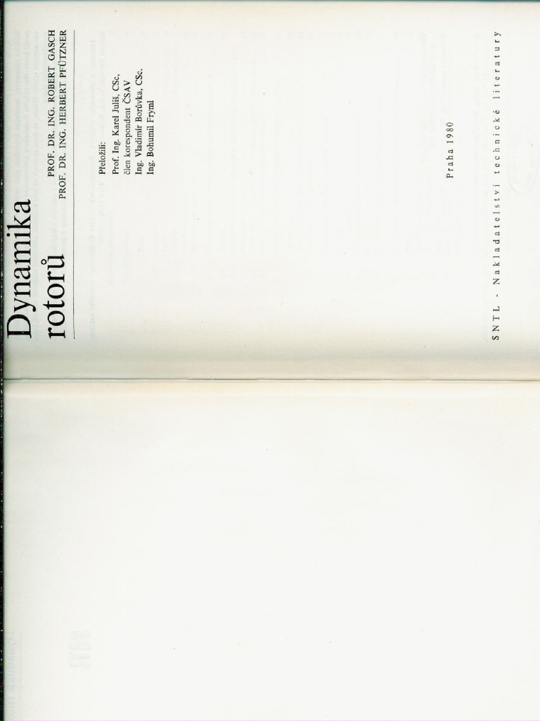 Dynamika Rotorů 1 | PDF