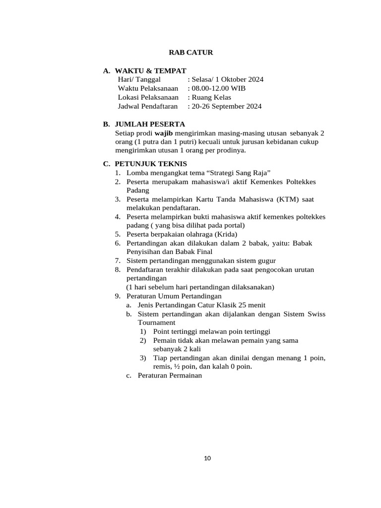 Revisi Rab Catur | PDF