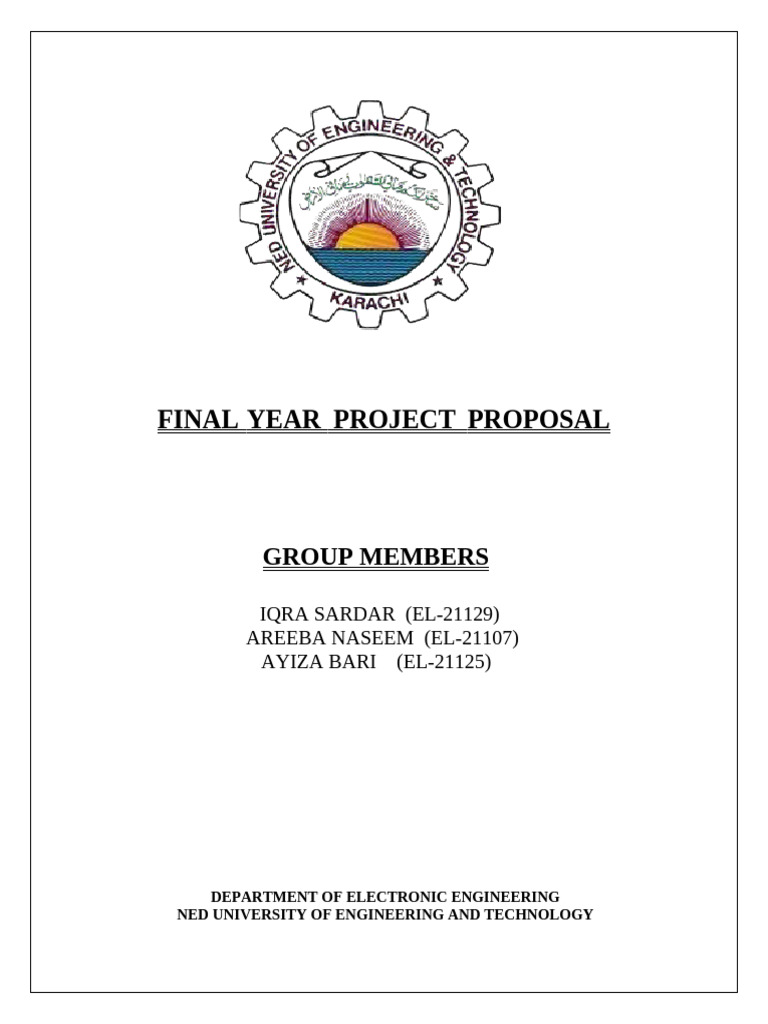 Final Year Project Proposal | PDF