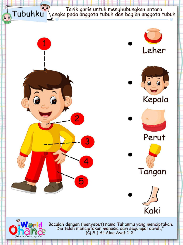 Ohana Worksheet Anak Muslim | PDF