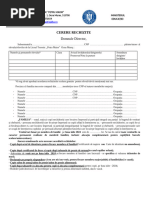 Model Cerere Tichete Sociale 2024-2025 | PDF