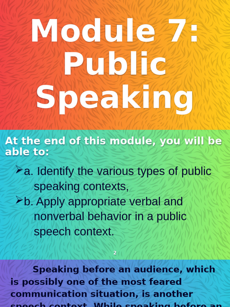 ORALCOM-PPT-WEEK-7 | PDF