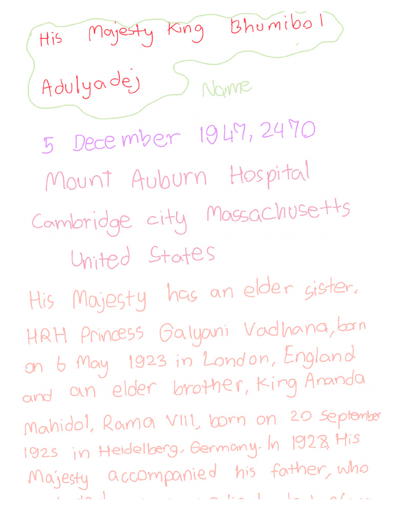 His Majesty King Bhumibol | PDF