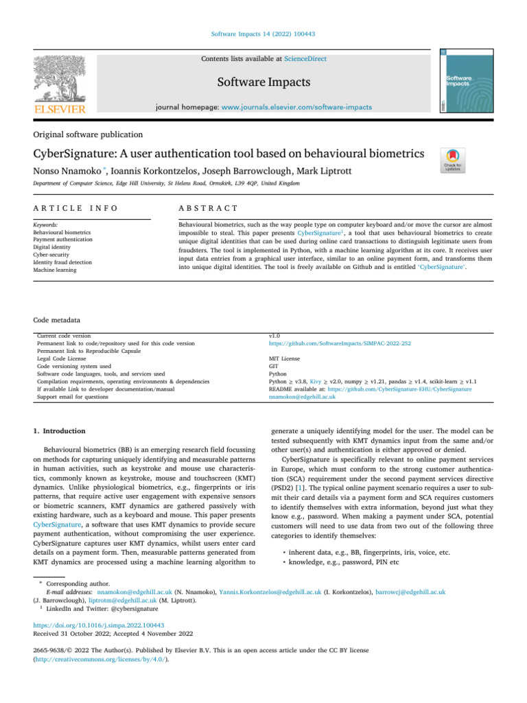 CyberSignature | PDF