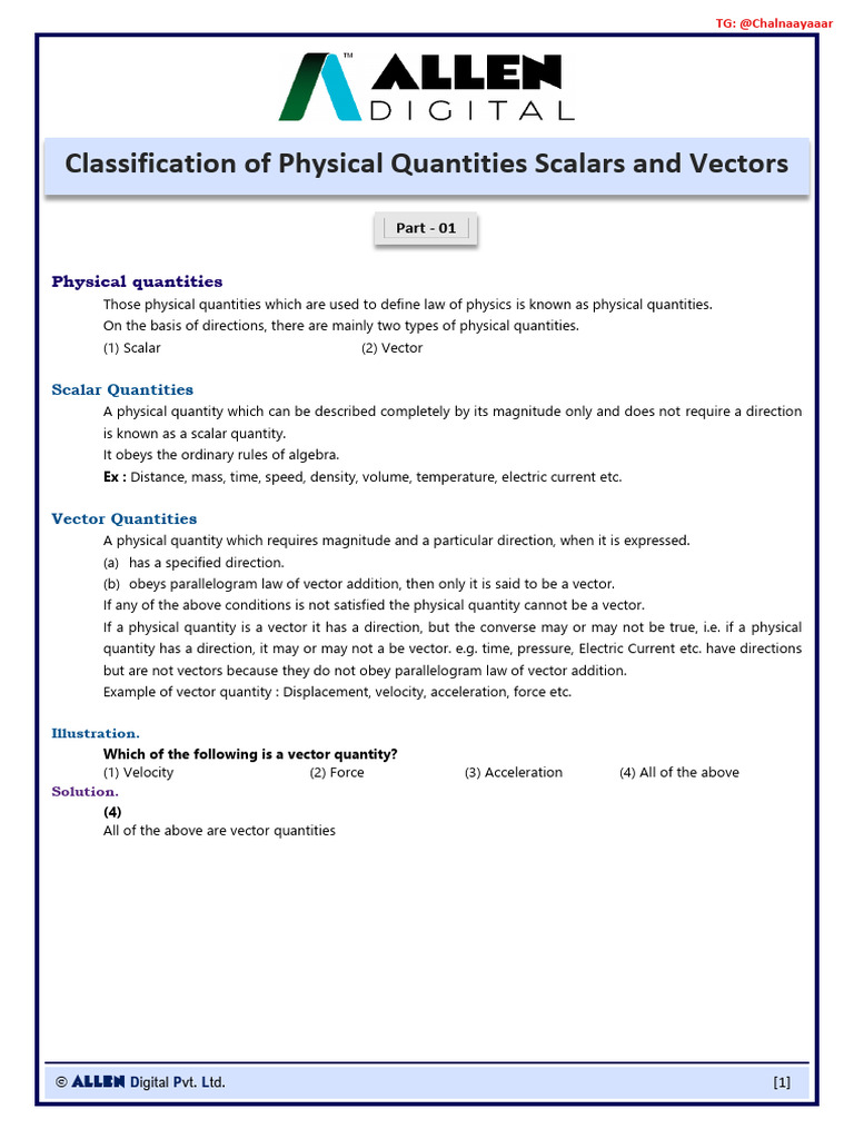Vectors Theory | PDF