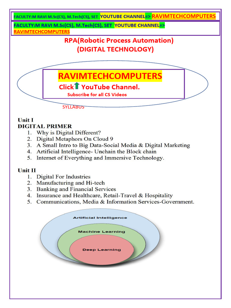 Rpa-Dt-Unit 2@ravisircs | PDF