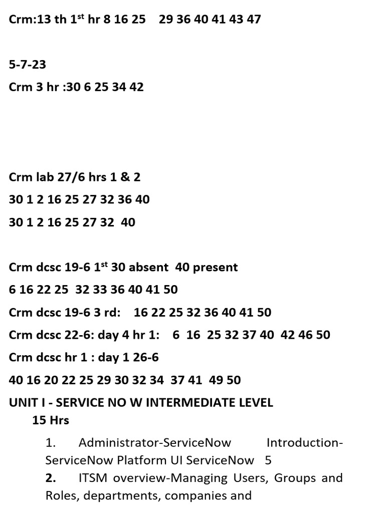 CRM Unit 1 | PDF
