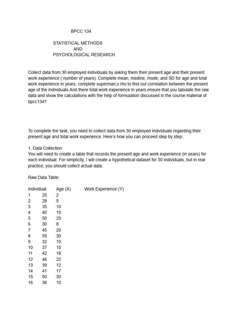 BPCC 134 Statistical Methods Overview | PDF | Standard Deviation | Mode (Statistics)