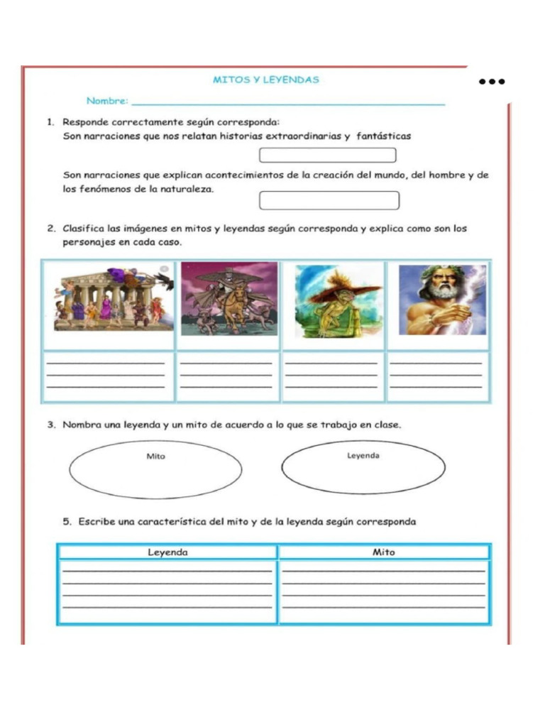 Mitos y Leyendas | PDF