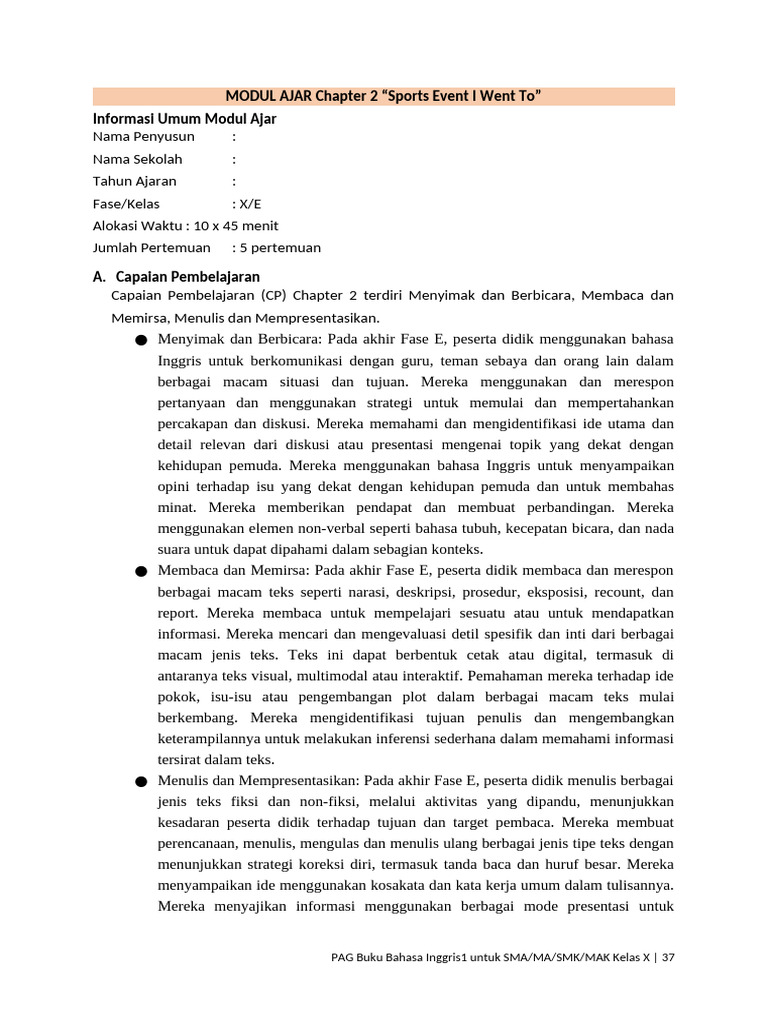 7.2 Modul Ajar Chapter 2 (FIX) | PDF