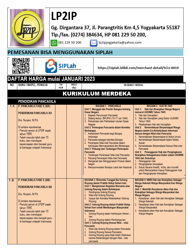 Brosur Buku Kurik Merdeka Dan 2013 2022 -Juli | PDF