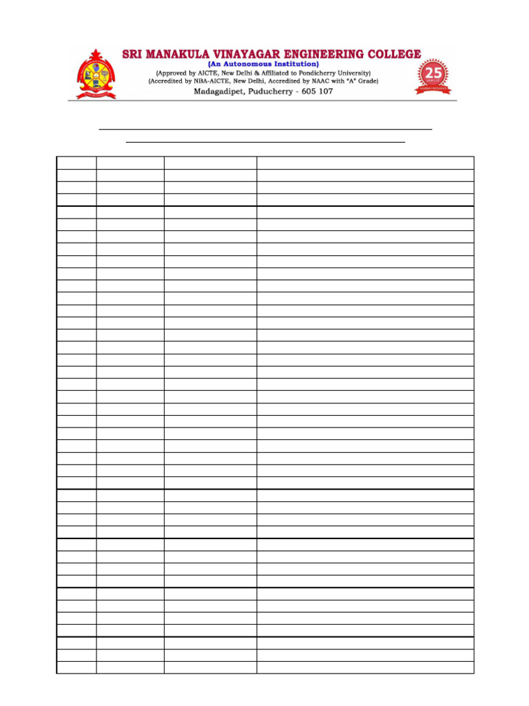 ECE - Register No. - 2023-24 | PDF