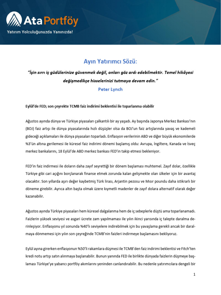 Eylul 2024 Newsletter | PDF