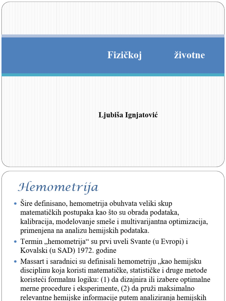 HEMOMETRIJA Ljubisa Prez | PDF