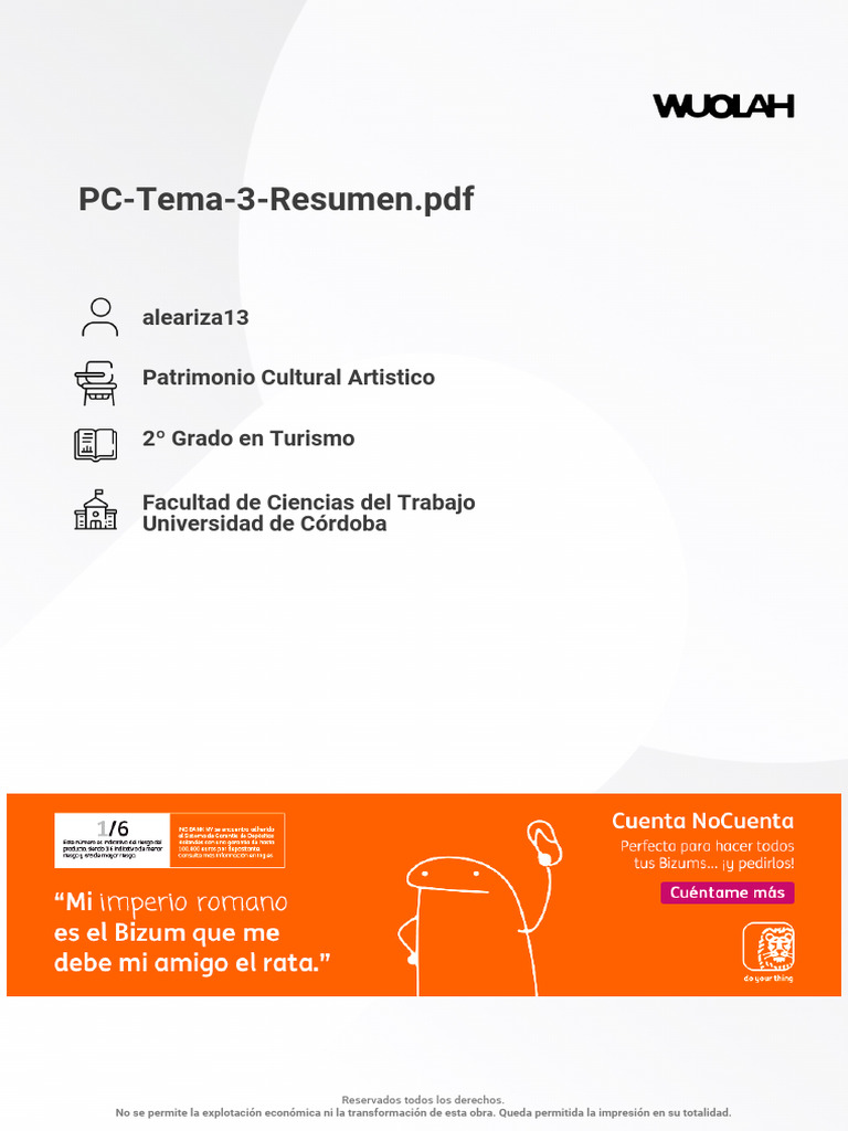 Tema 3 Patrimonio | PDF