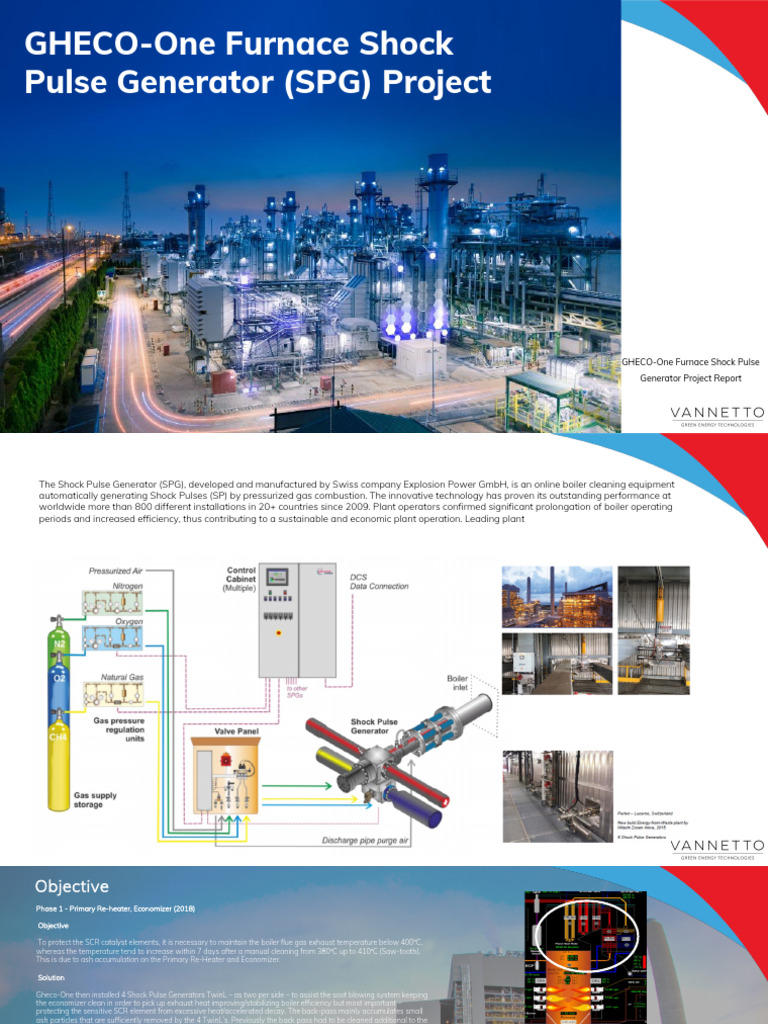 GHECO-One Furnace Shock Pulse Generator Project Presentation X | PDF