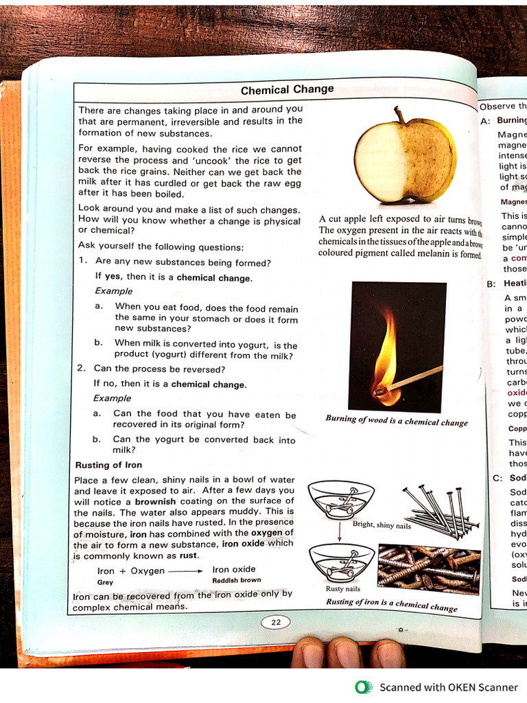 Chemical Changes Notes | PDF