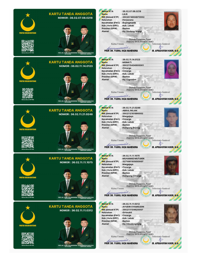 Cetak - Kta CIMARGA OKE | PDF