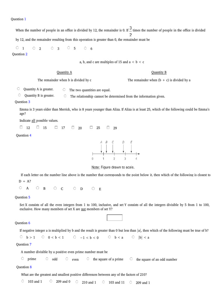 GRE LEC 2.1 Number Theory | PDF