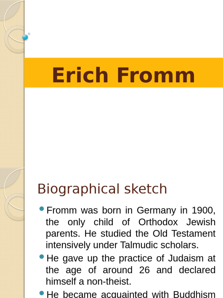 Erich Fromm | PDF