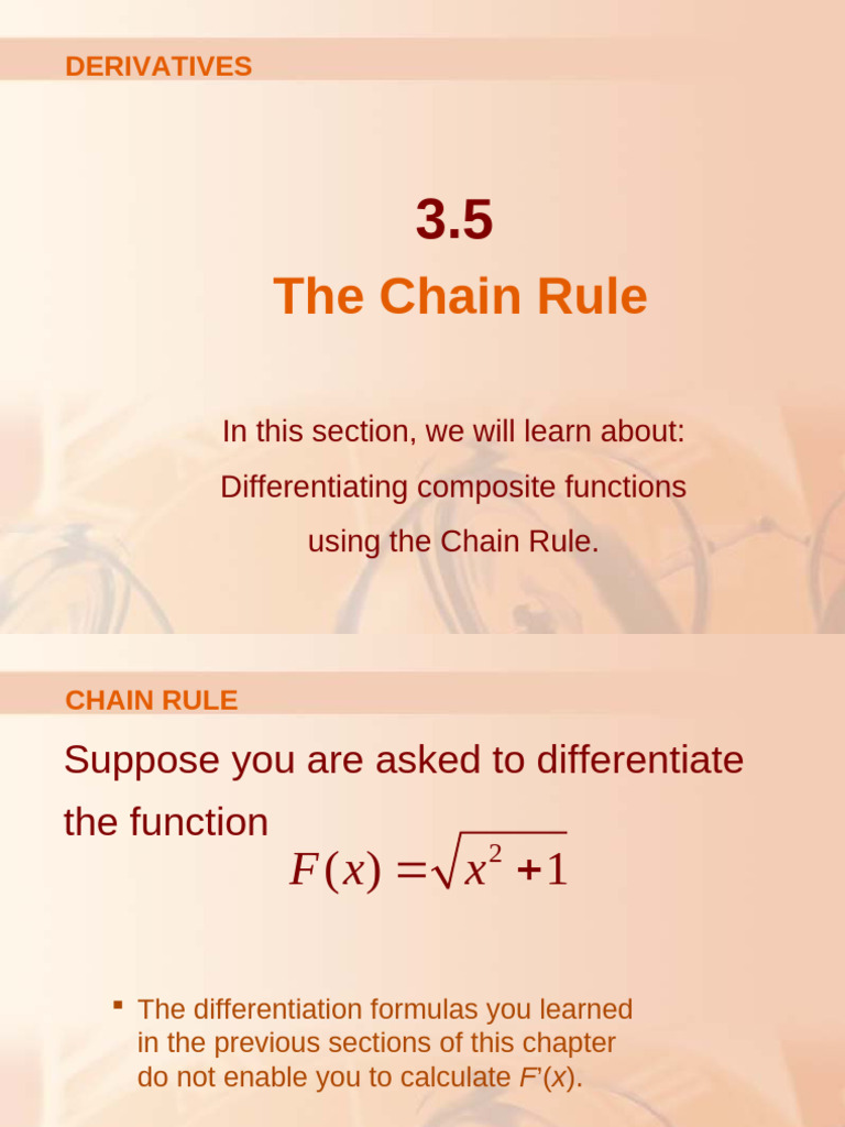10-11-12 - 3 - 5 The Chain Rule | PDF