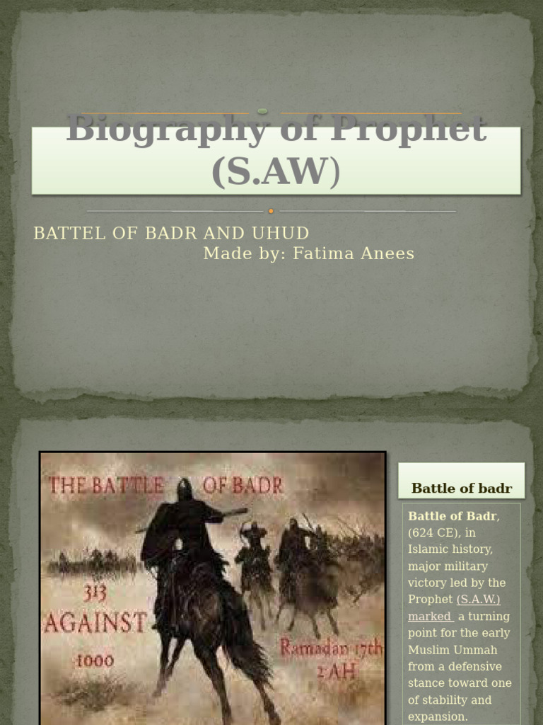 Battle of Badar | PDF