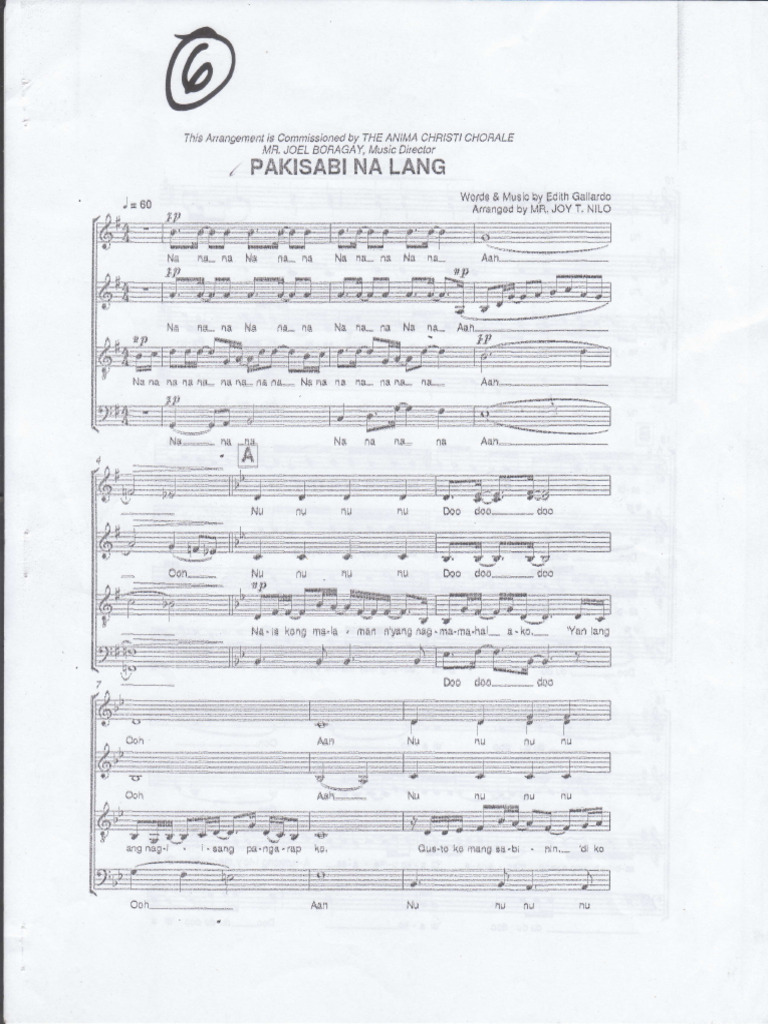 Pakisabi Na Lang (Joy Nilo) | PDF