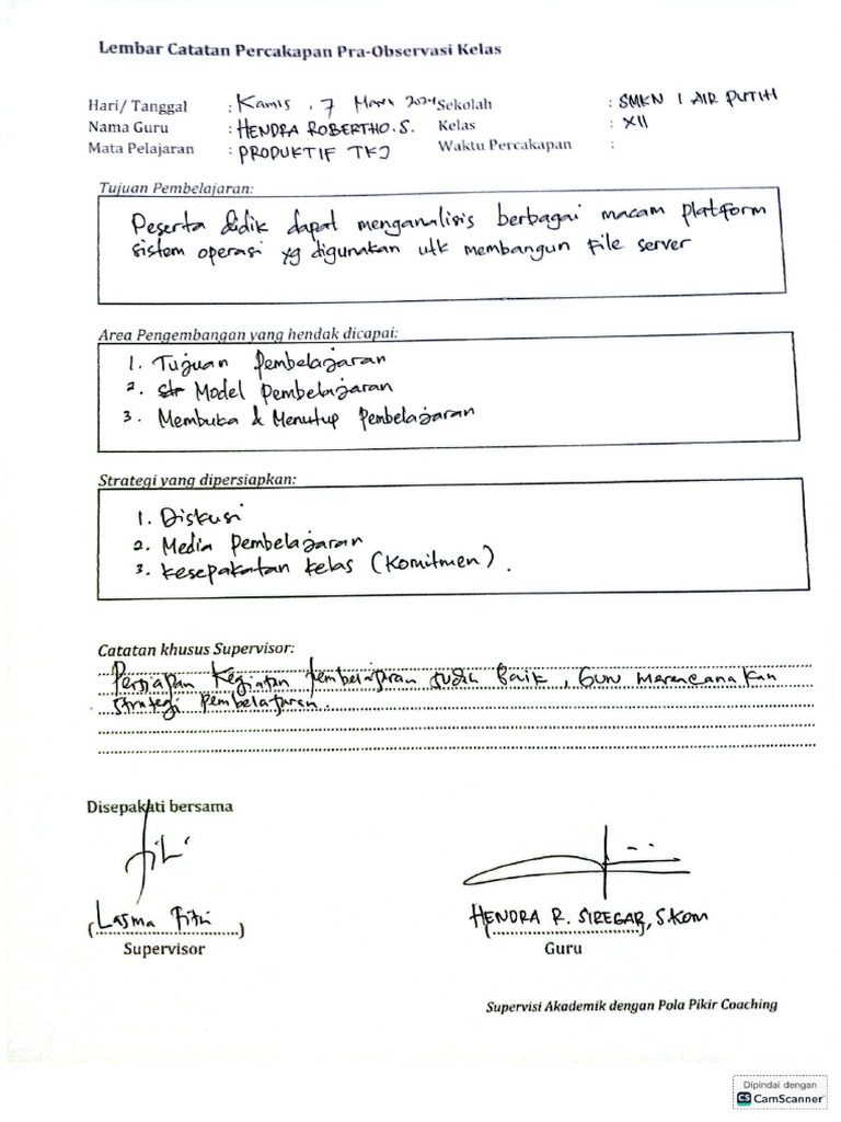 Observasi Hendra | PDF