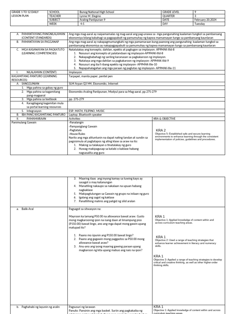 Cot Ap9 3RD QTR | PDF