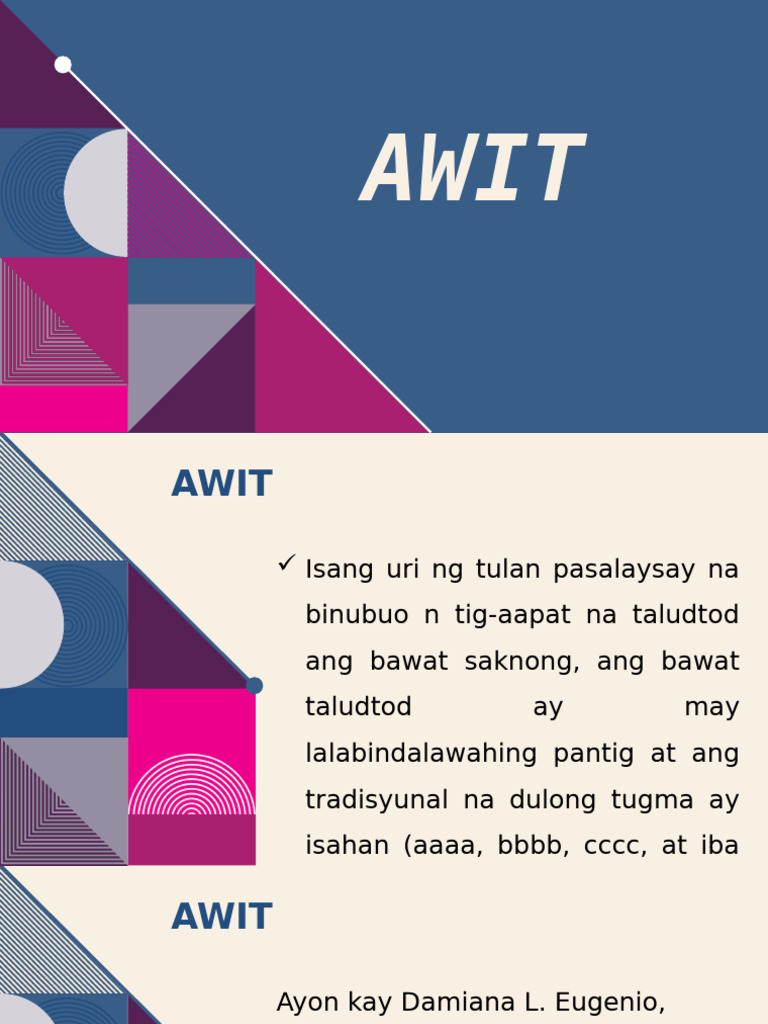AWIT | PDF
