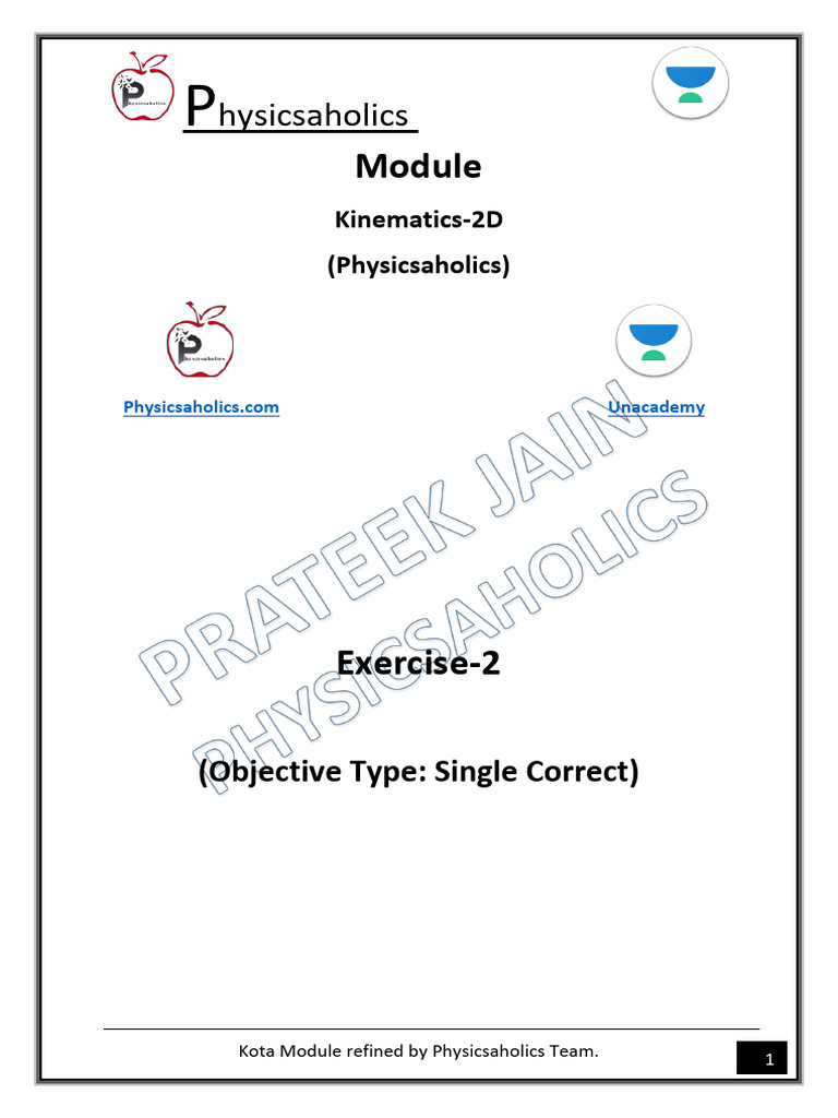 Module Exercise 2- Kinematics-2D | PDF