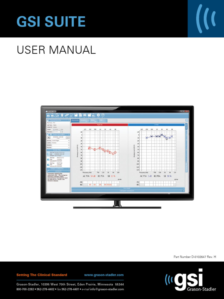 GSI Suite User Manual English D-0102647 Rev H | PDF
