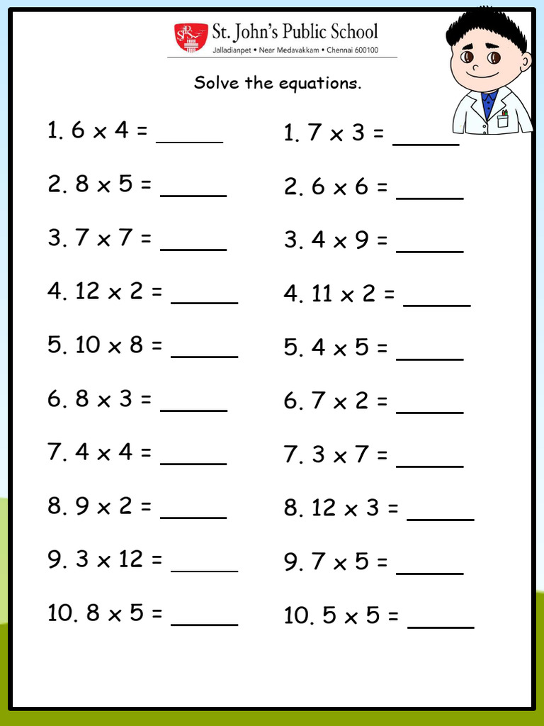 Solve The Equations | PDF